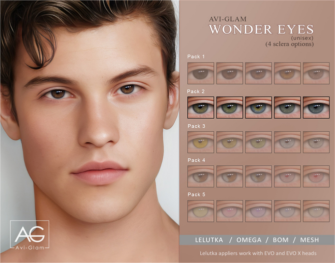 Second Life Marketplace - AG. Wonder Eyes - Pack 2
